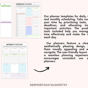 Brain Dump Template BUNDLE Printable, to Do List Editable, ADHD Daily ...