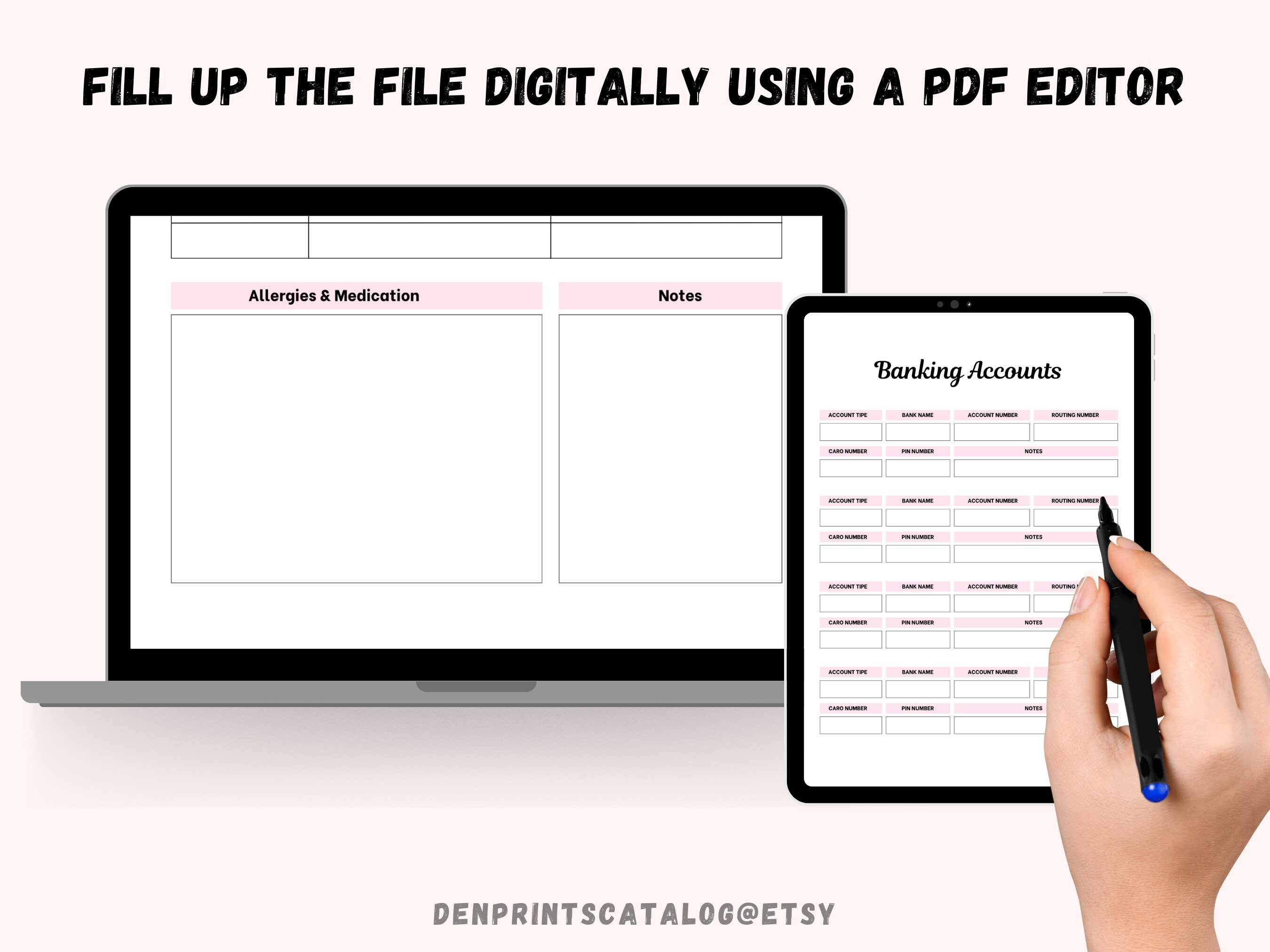 ADHD Planner Adult , Printable ADHD Productivity Journal, Digital Adhd ...