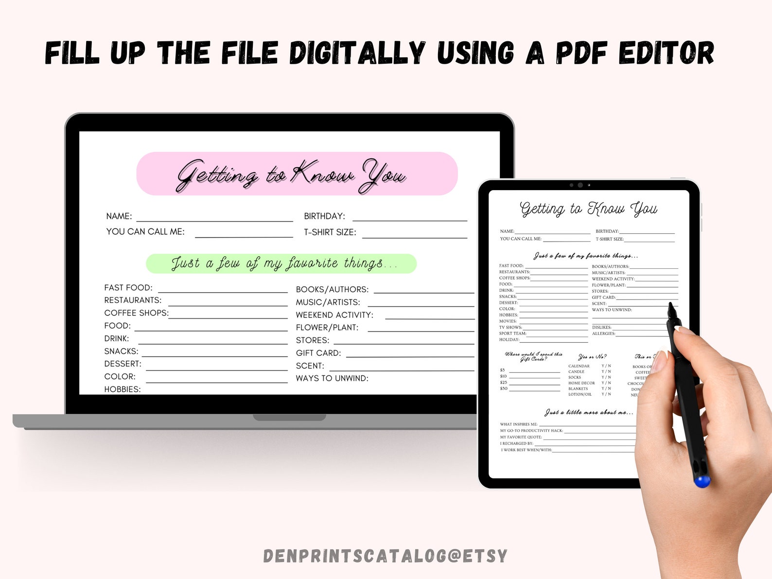 Getting to Know You Printable, Coworker Questions, All About Me Survey ...