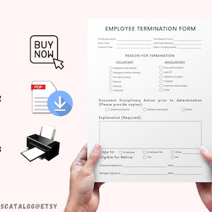 Employee Termination Form, Printable Employee Termination Form ...