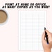 4 Blank Columns Chart Text Input Print and Write Printable Digital ...