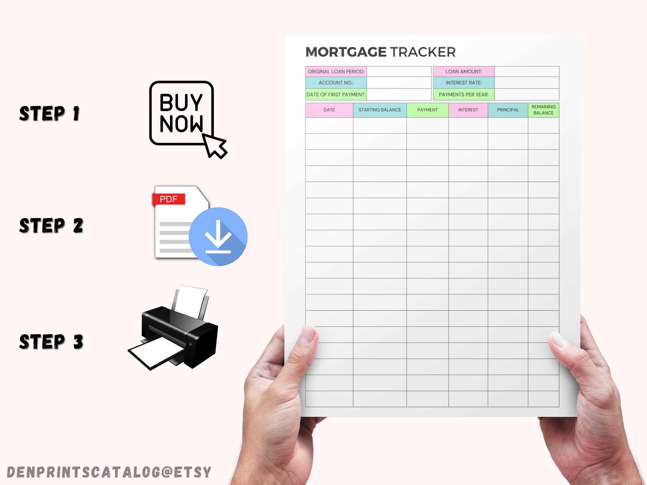 Mortgage Payoff Tracker, House Loan Tracker, Finance Sheet, Debt Payoff ...