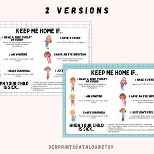 Child Sickness Flyer Printable, Daycare Printable Illness Sign ...