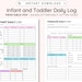 Infant Daily Log Printable, Daycare Printable Baby Log, Infant Toddler ...