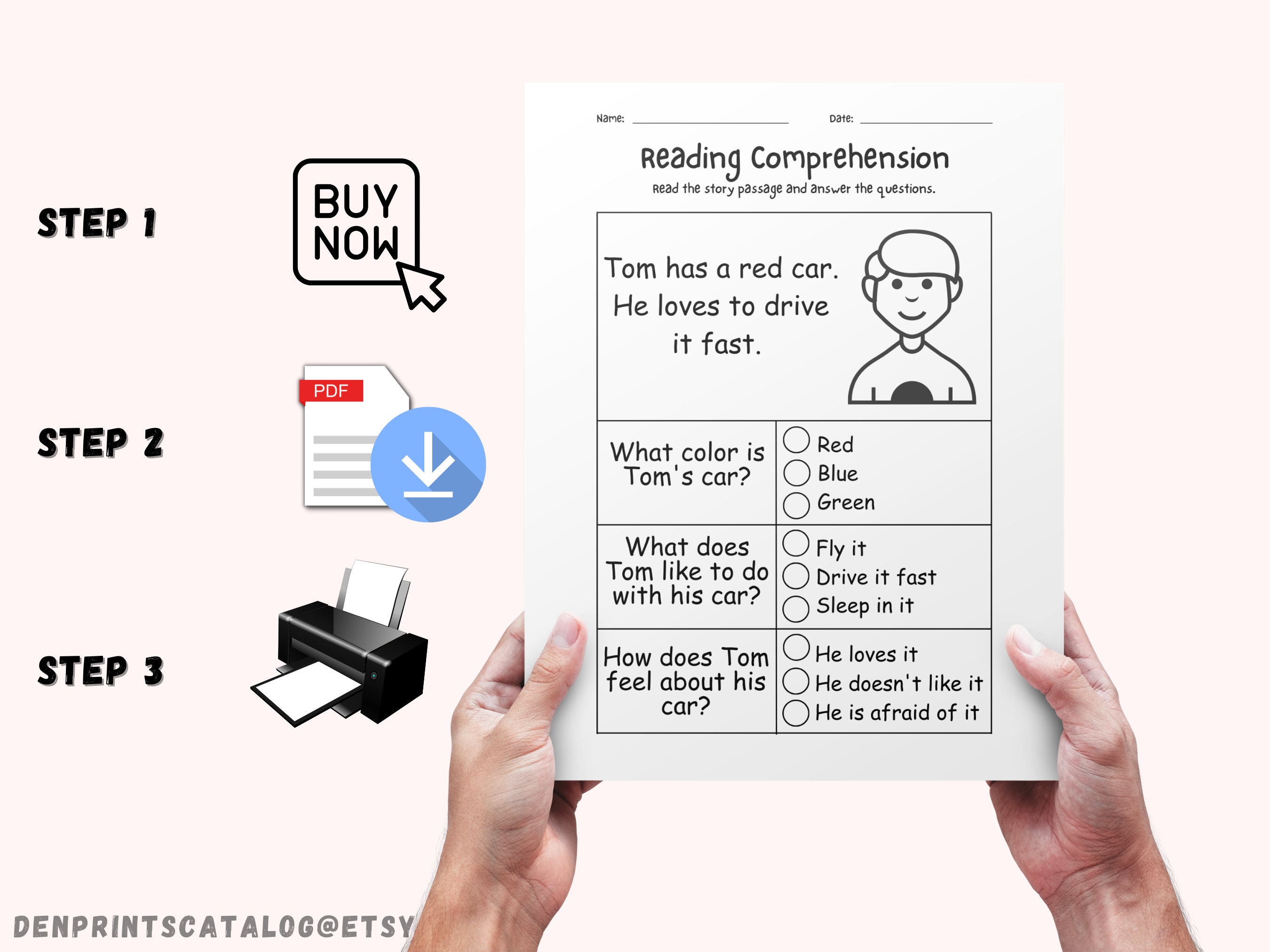 First Grade Reading Comprehension Worksheets Printable, Homeschool ...