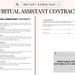 Virtual Assistant Contract Template, Client Agreement, Service Contract ...
