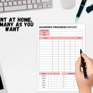 Homeschool Report Card Homeschool Progress Report, Homeschool Academic ...