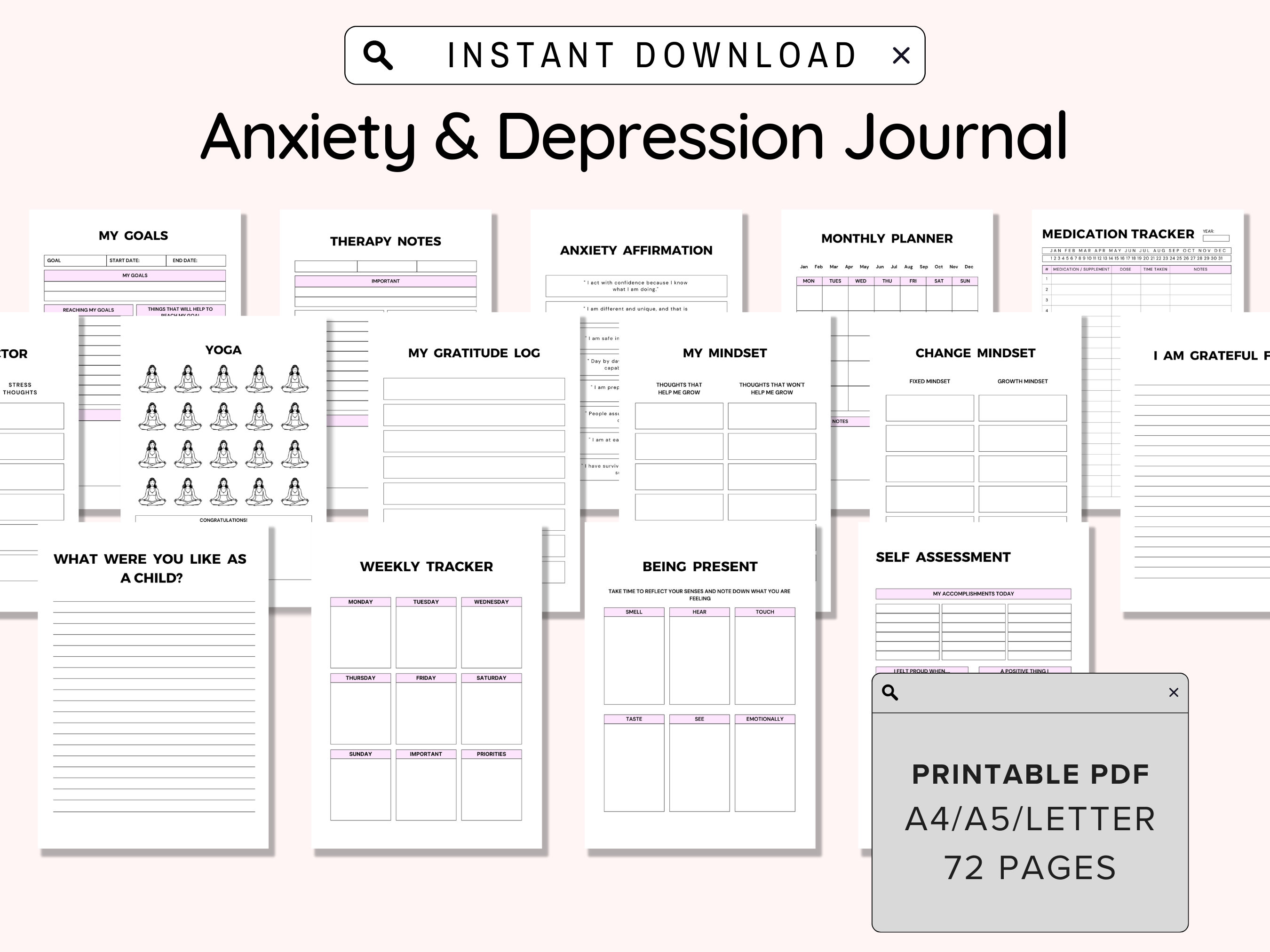 Anxiety Workbook, Therapy Journal, Anxiety Worksheets, Mental Health ...
