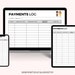 Tuition Payment Log Printable, Daycare Payment Log, Childcare Payment Log, Bill Payments, Child ...