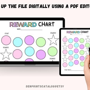 Printable Rainbow Reward Chart Rainbow Sticker Chart Instant - Etsy