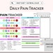Daily Pain Tracker and Journal Printable, Chronic Pain Management, Pain ...