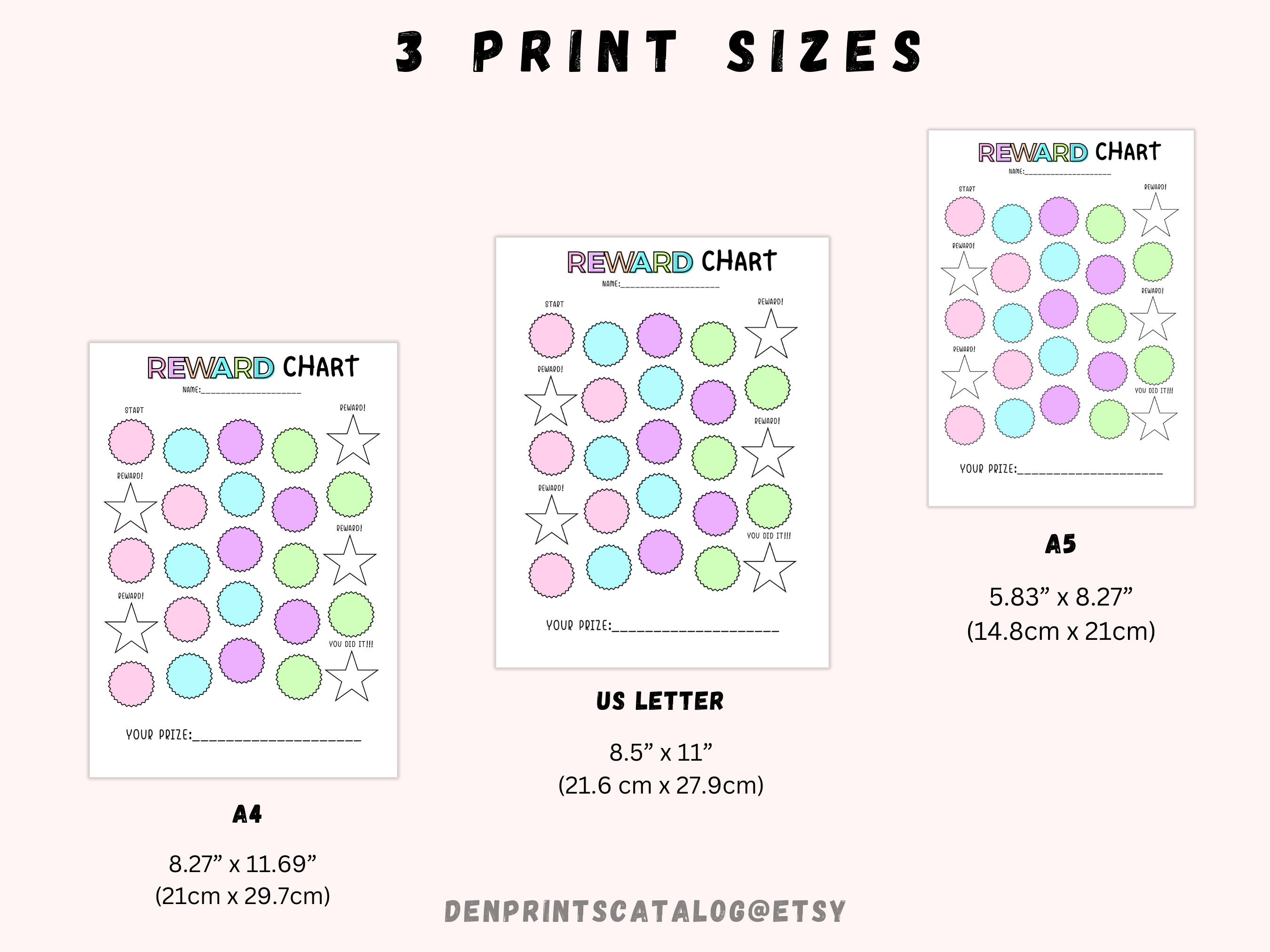 Printable Rainbow Reward Chart Rainbow Sticker Chart Instant - Etsy ...