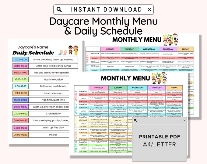 EDITABLE Daycare Daily Report Template - Headstart - Preschool ...