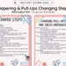 Diaper Changing Steps, Daycare Printable Diapering & Pull-up Changing ...