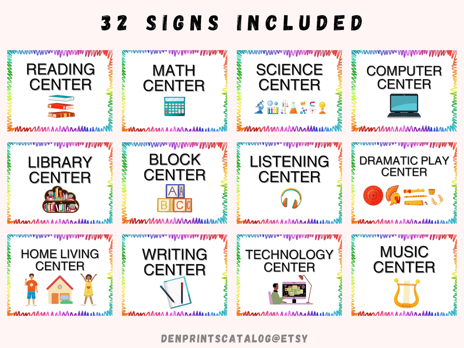 Complete Daycare Center Signs Printable, Childcare Signs for Preschool ...
