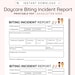 Biting Incident Report, Daycare Printable Child Incident Report ...