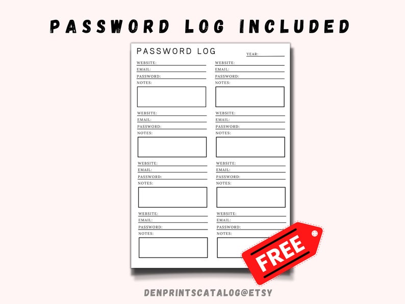 Printable Blank 2 Columns List Text Input and Print and Write Digital ...