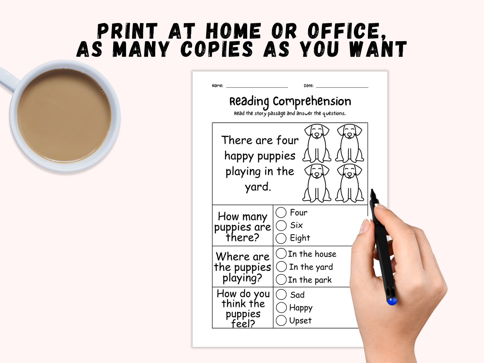 First Grade Reading Comprehension Worksheets Printable, Homeschool ...