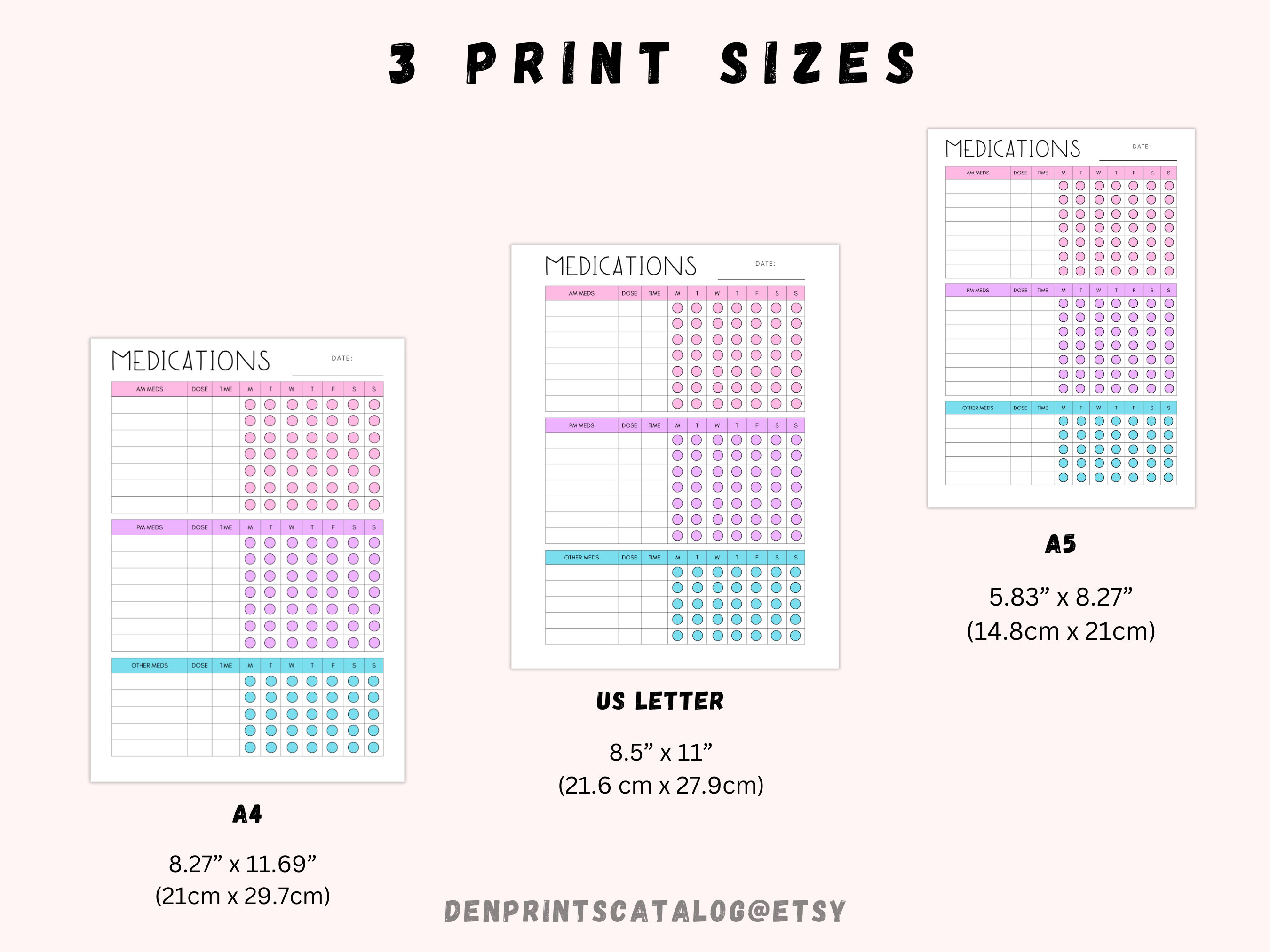 Editable Medication Schedule Printable Easy Medicine Chart Weekly ...