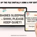 Babies Sleeping Sign Printable, Daycare Be Quiet Naptime Poster ...