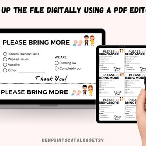 Please Bring More Supplies, Daycare Parent Notice Printable, Childcare ...