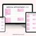 Medical Appointment Log Printable, Doctor's Visit, Appointment Log ...
