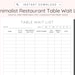 Restaurant Table Wait List Printable, Waiting List Printable ...