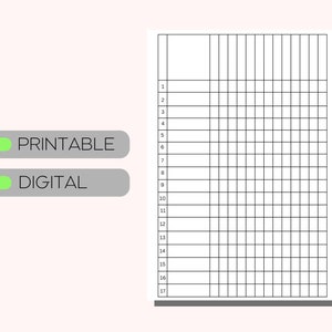 Printable Blank Tracking,class Record, Teacher Gradebook Template ...