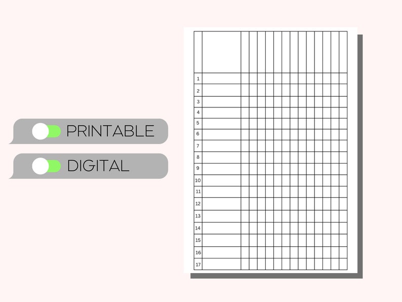 Printable Blank Tracking,class Record, Teacher Gradebook Template ...