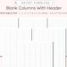 Printable Blank Columns Charts With Header One, Two, Three, Four, Five ...