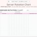 Server Floor Chart Rotation Chart Printable Fillable and Print and ...