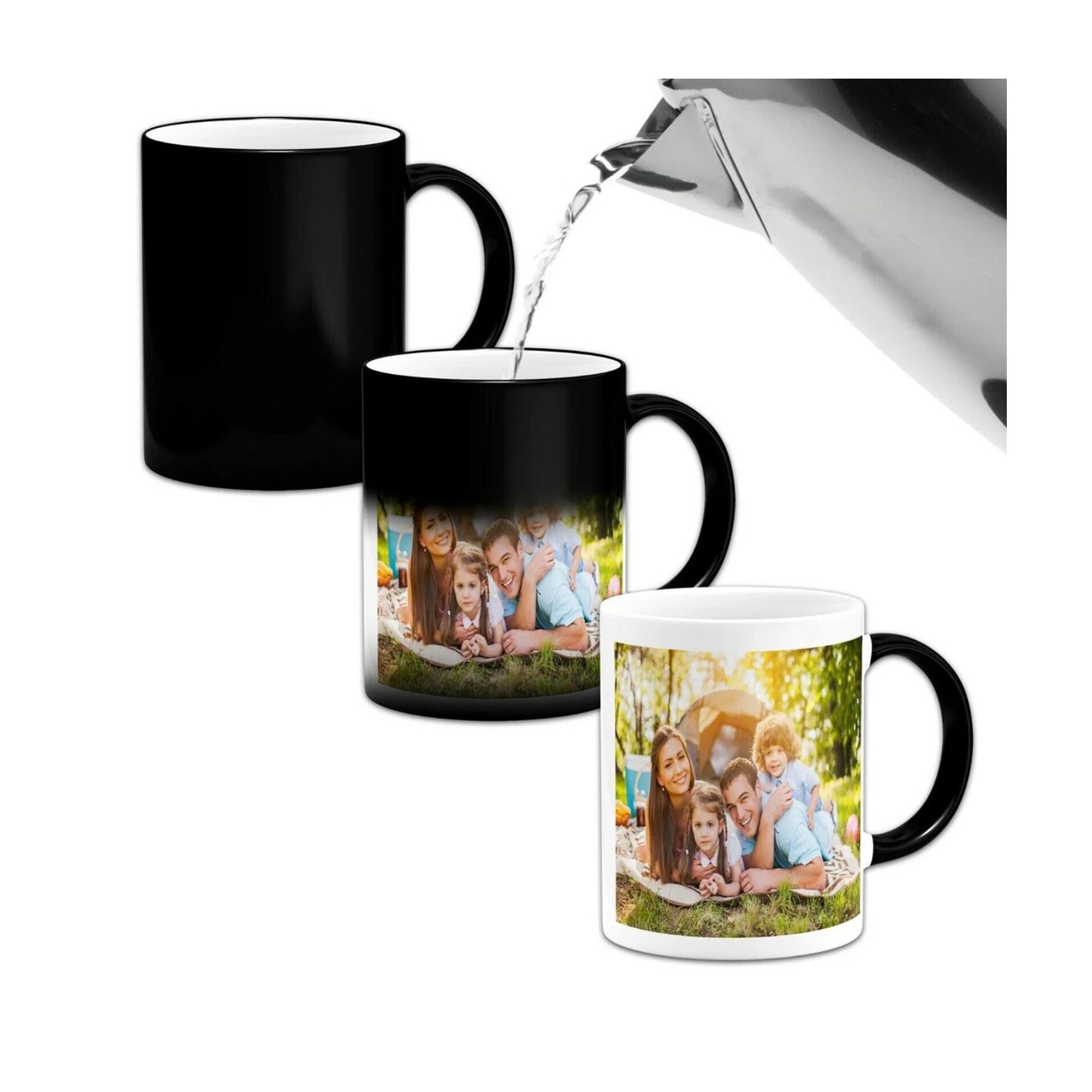 Personalised Magic Mug Custom Colour Changing Cup Heat Activated Any ...