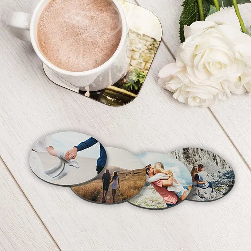 Personalised Photo Coaster Customise Your Own Custom Round - Etsy UK