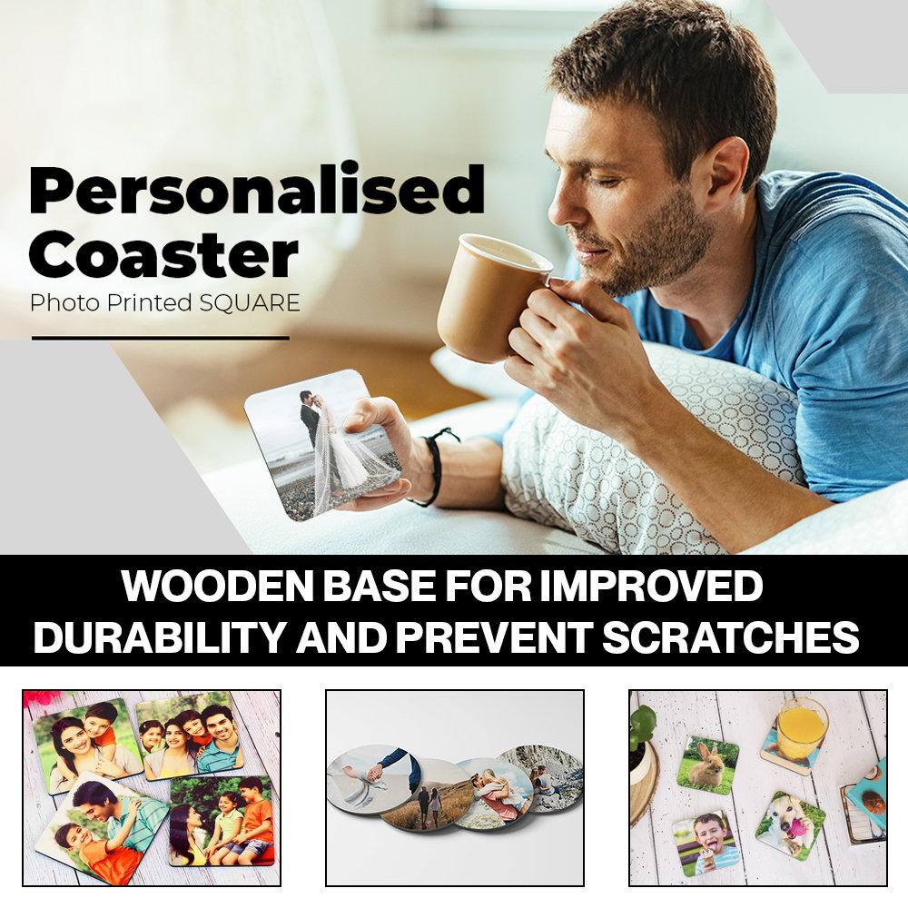 Personalised Photo Coaster Customise Your Own Custom Round - Etsy UK