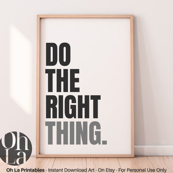 Do the Right Thing - Etsy