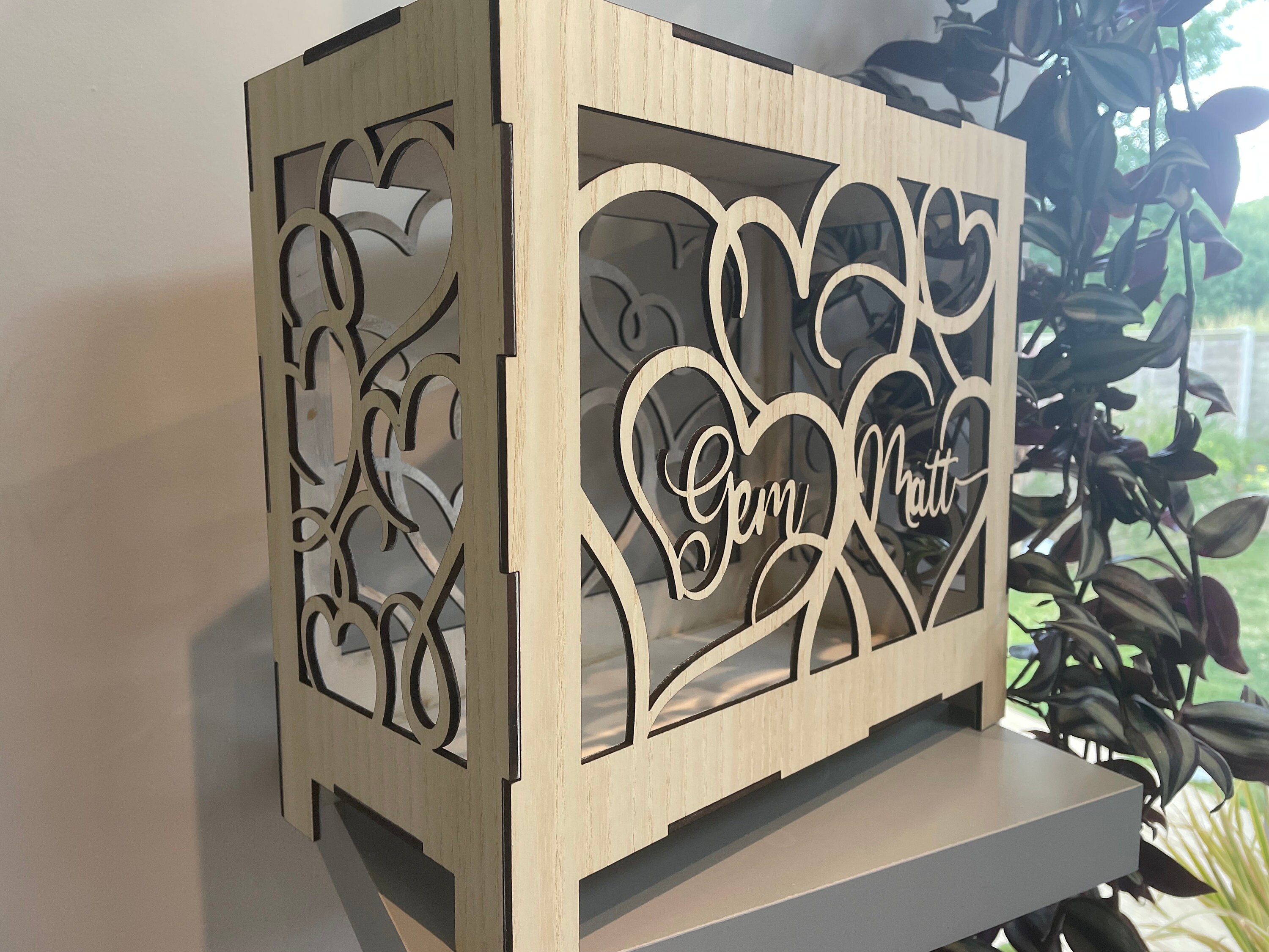 Wedding Card Box SVG Laser Cutting File Customizable Post - Etsy UK