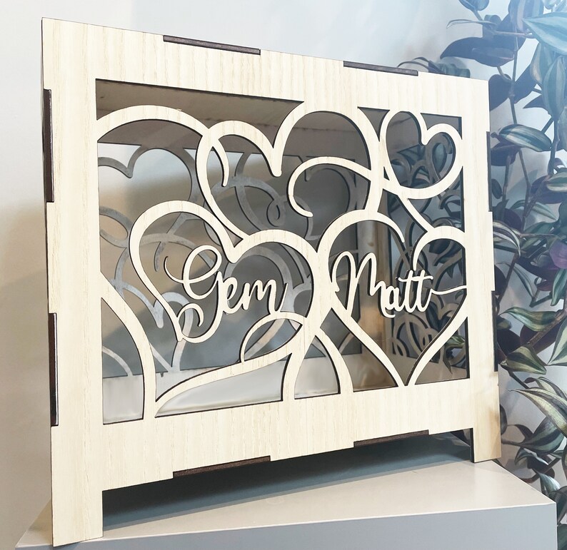 Wedding Card Box SVG Laser Cutting File Customizable Post - Etsy