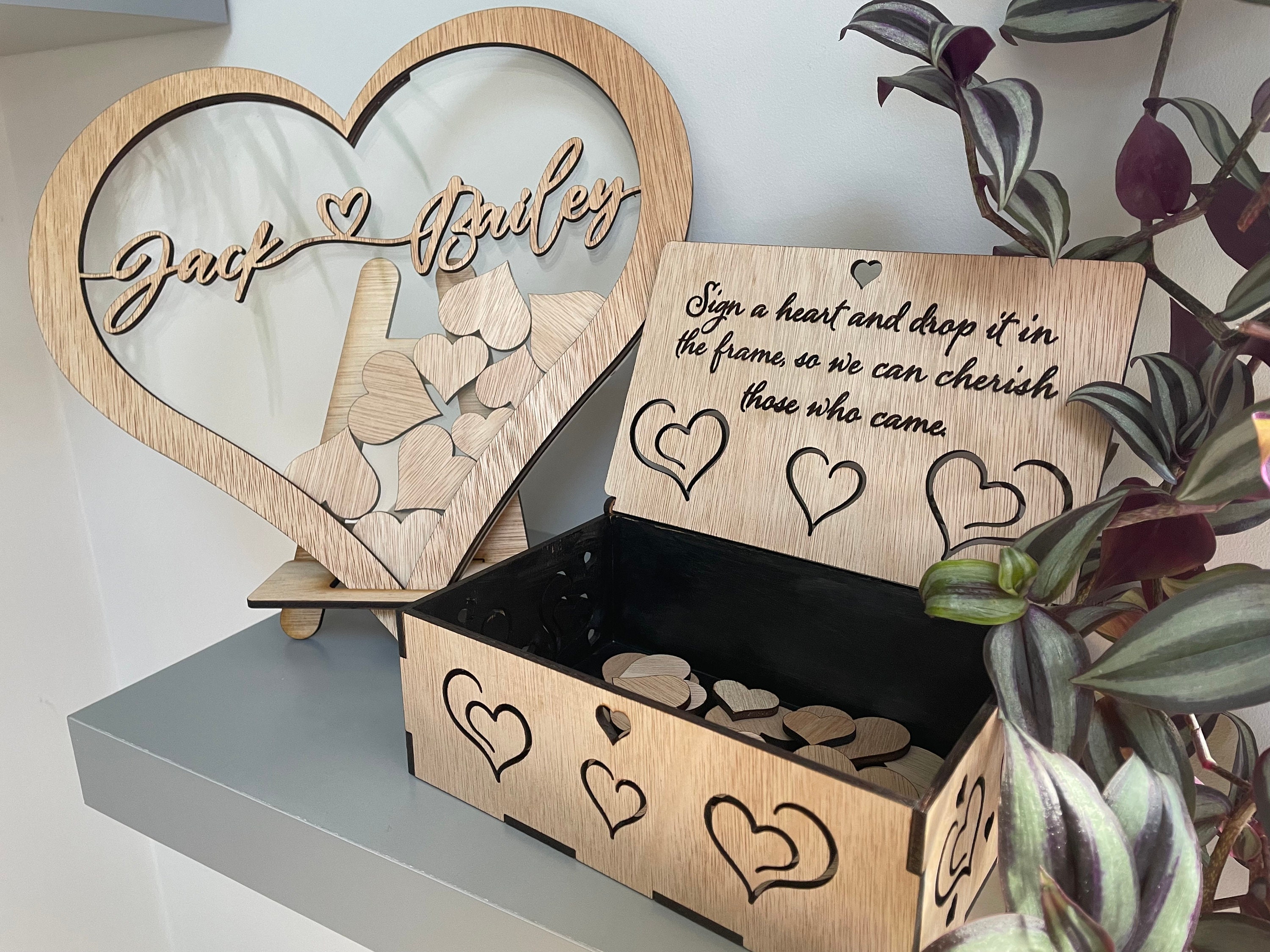 Wedding Guest Book SVG Laser Cutting File, No Screws Required Design ...