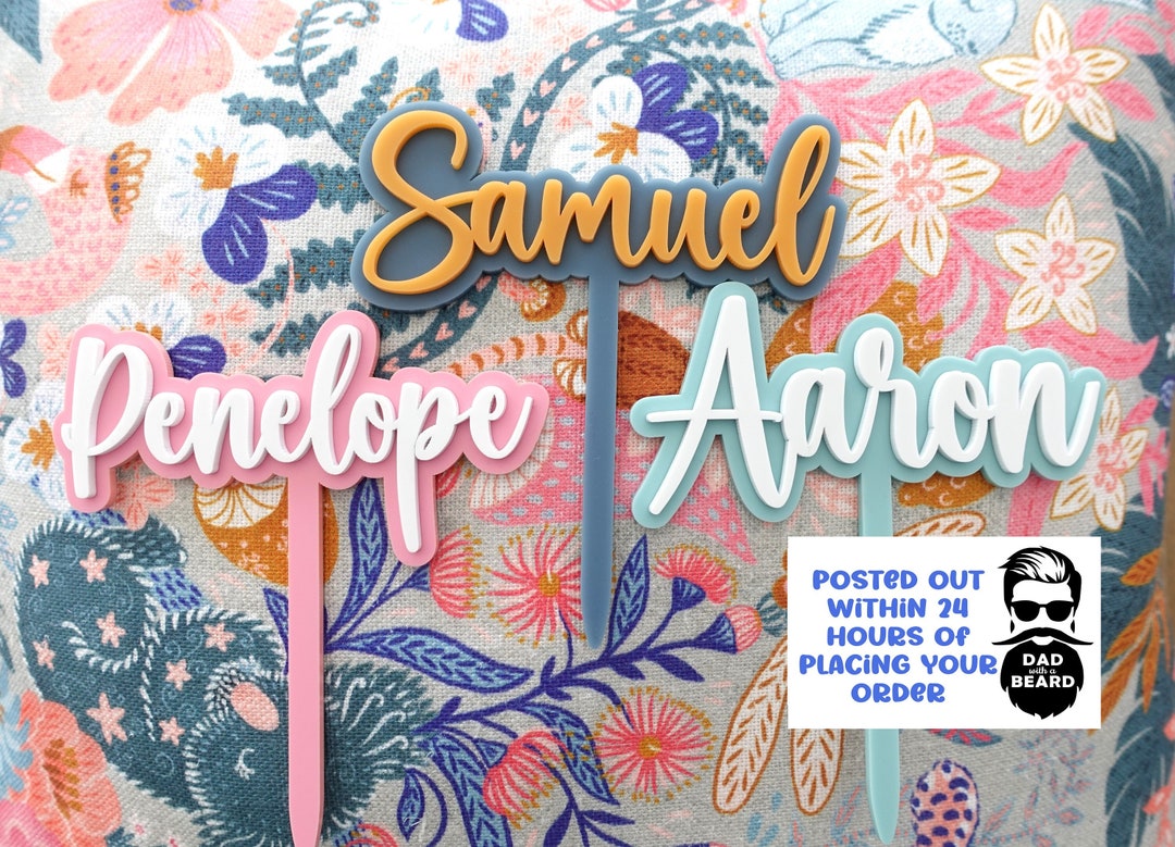 Name Cake Topper Birthday Cake Topper Cake Topper Custom Cake Topper ...