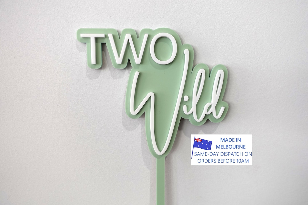 Two Wild Cake Topper Second Birthday Cake Topper Two Cake Topper - Etsy ...