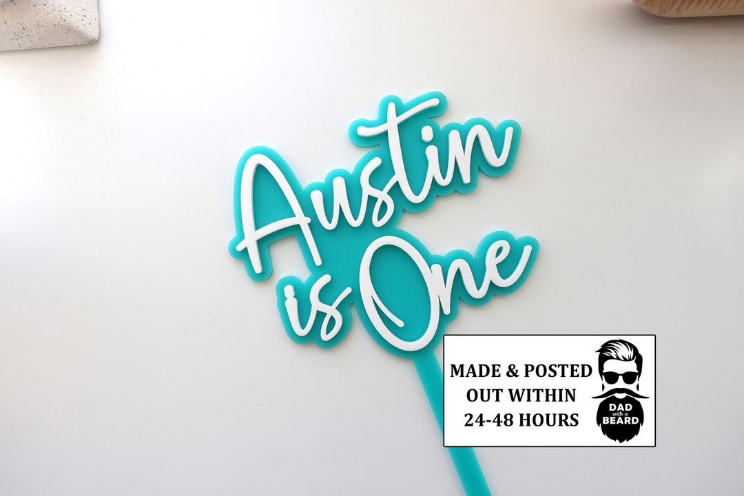 Topper de pastel / Topper de pastel personalizado de 1er cumpleaños ...