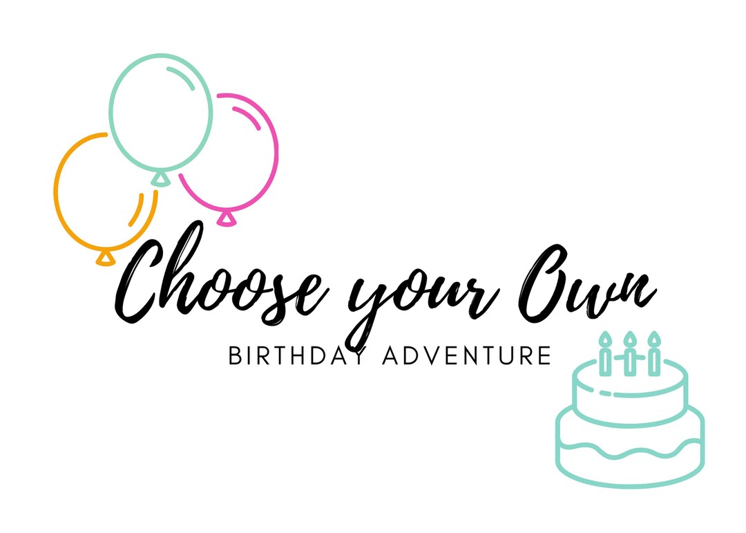 Choose Your Own Birthday Adventure Greeting Card - Etsy