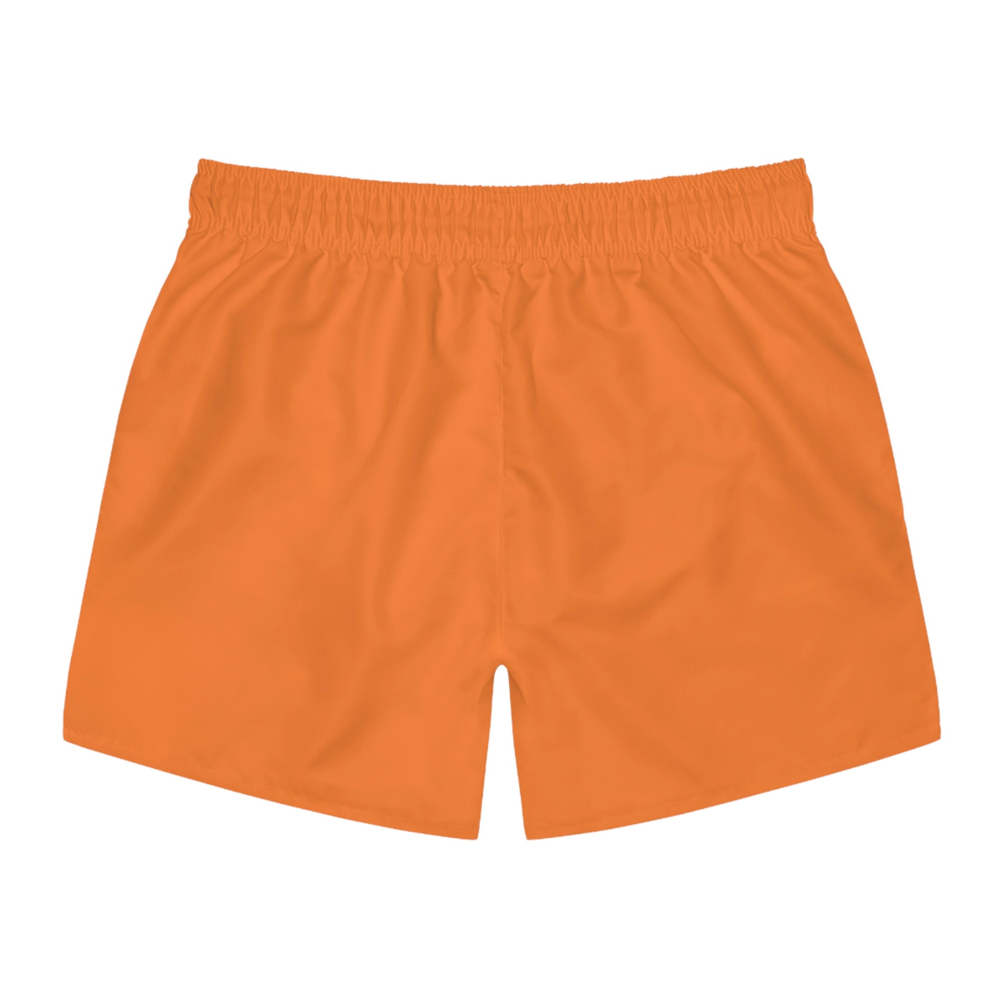 Orange Classic Quick-dry Men's Swim Trunks With Pockets and Mesh Lining ...