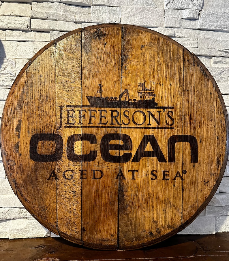 Jefferson's Ocean Bourbon Laser Engraved Barrel Head - Etsy