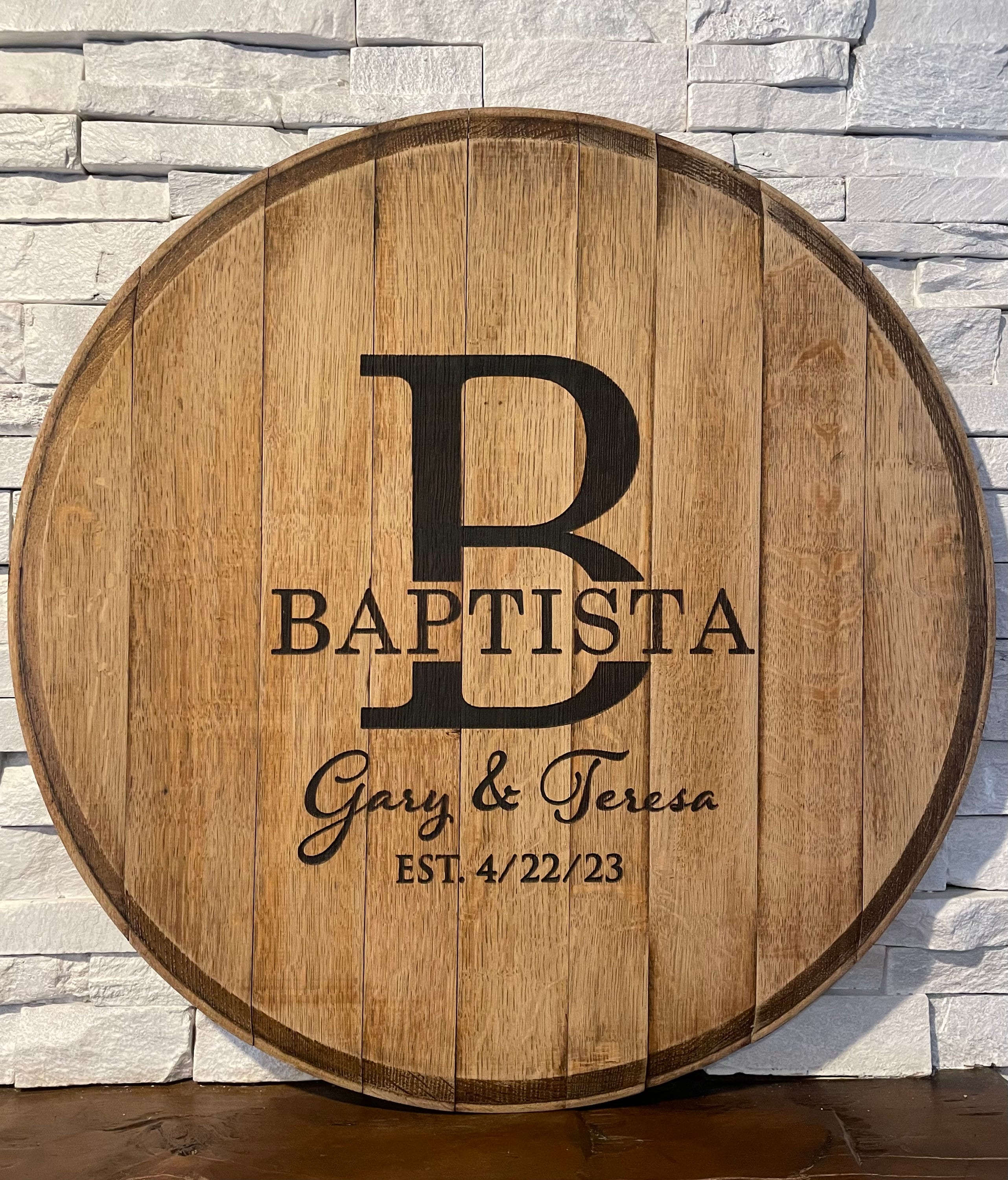 Custom Wedding - Anniversary - Monogram - Autograph Guest Book Bourbon ...