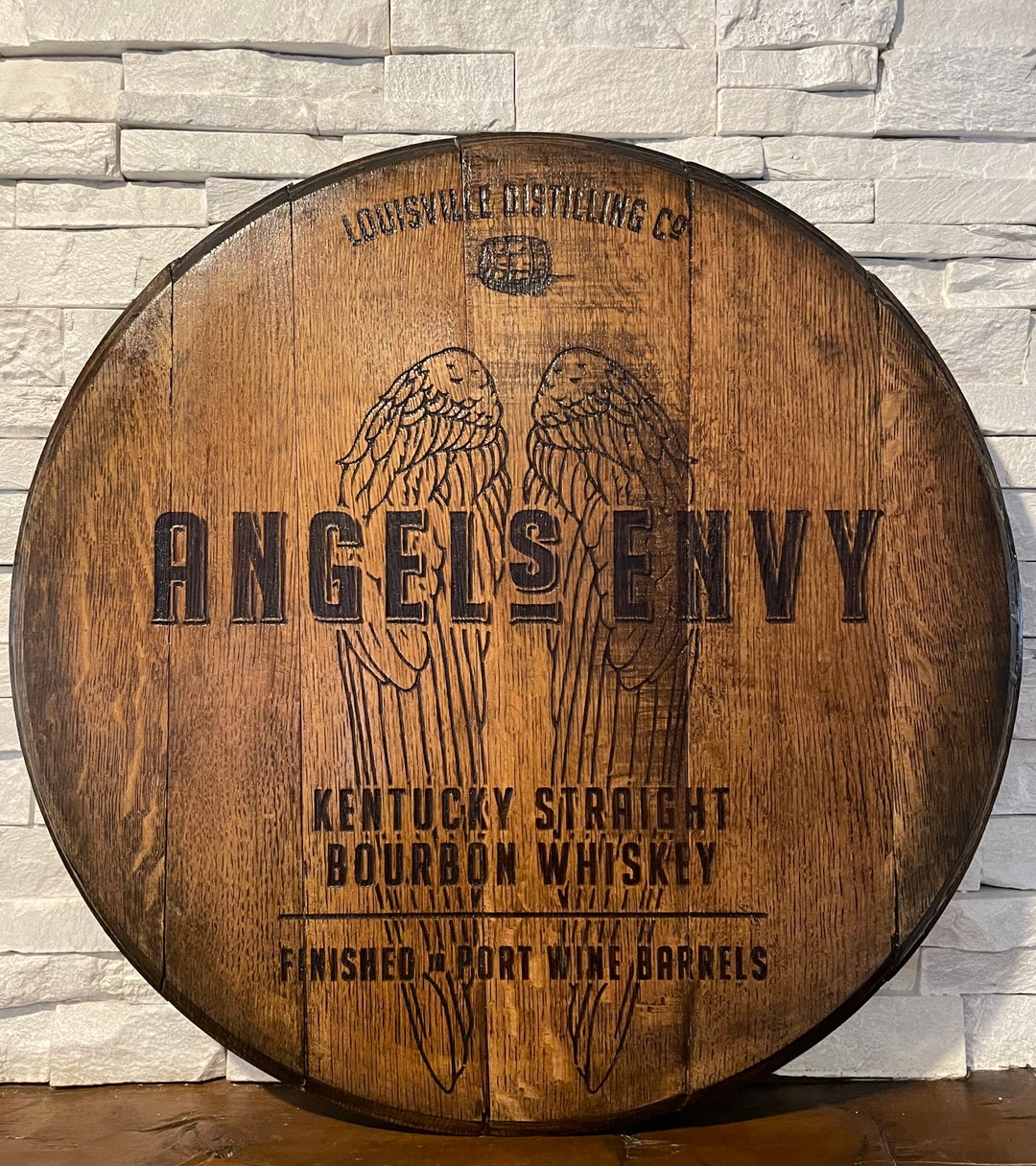 Angels Envy Bourbon Laser Engraved Barrel Head - Etsy