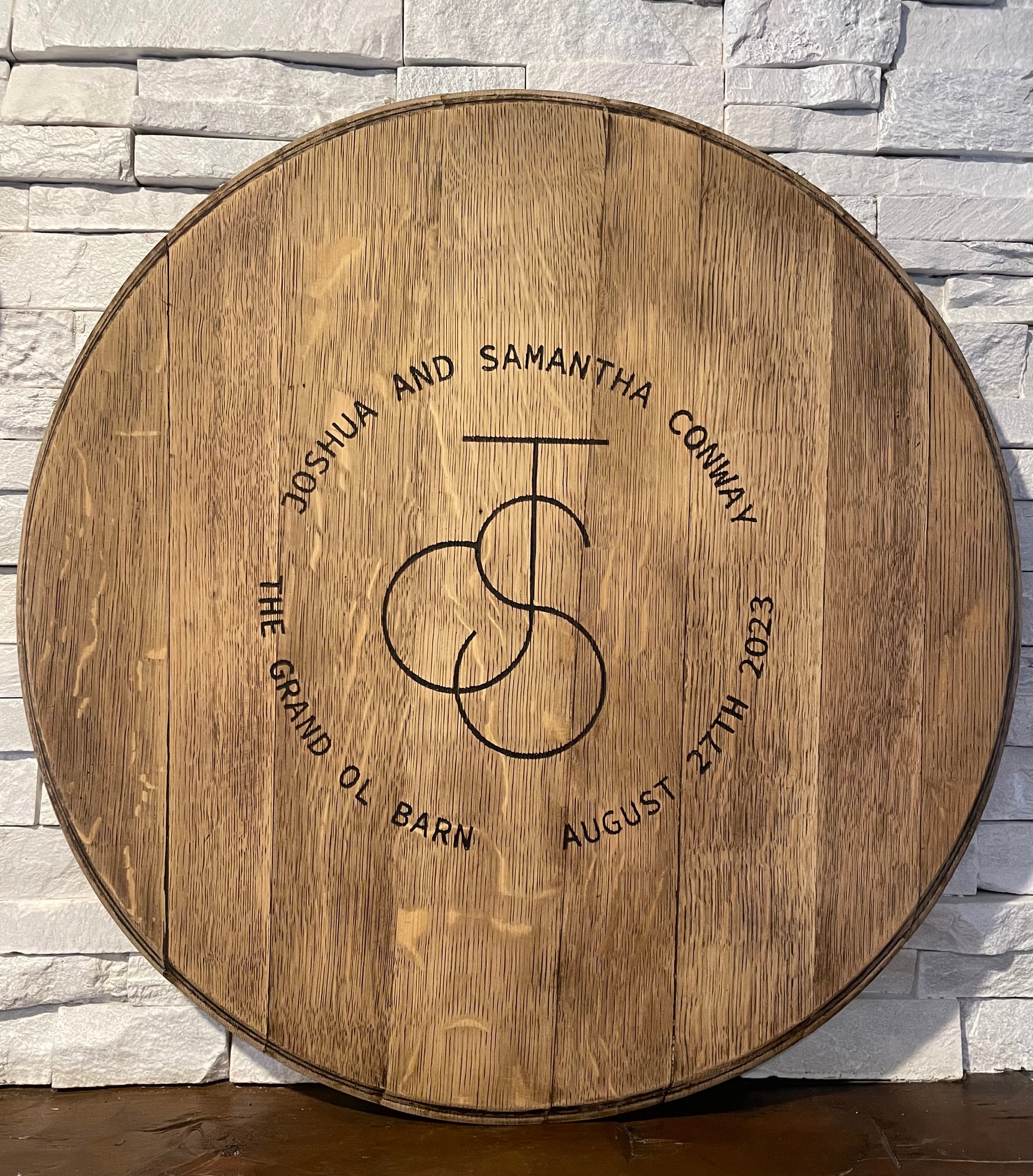 Custom Wedding - Anniversary - Monogram - Autograph Guest Book Bourbon ...