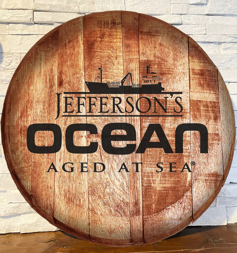 Jefferson's Ocean Bourbon Laser Engraved Barrel Head - Etsy