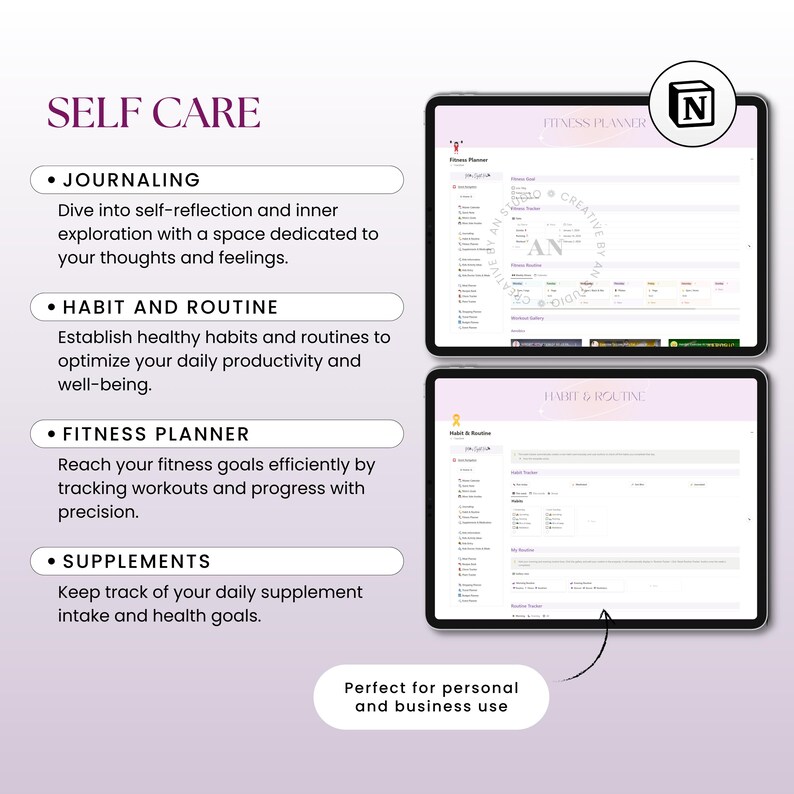 Notion Template Mom Planner: Family Organizer, Productivity Tracker ...