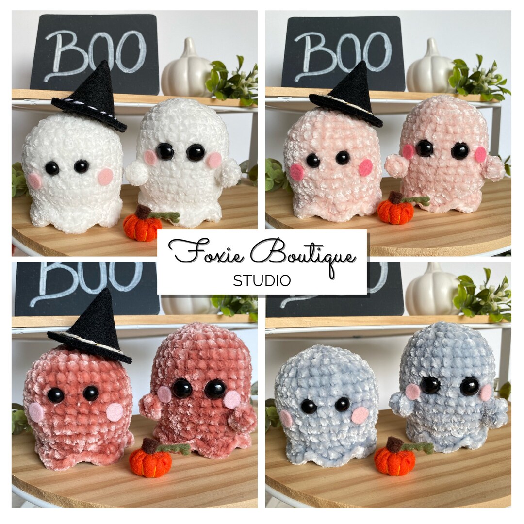 Crocheted Ghost Plushies,ghost Amigurumi,ghost Decoration,halloween ...